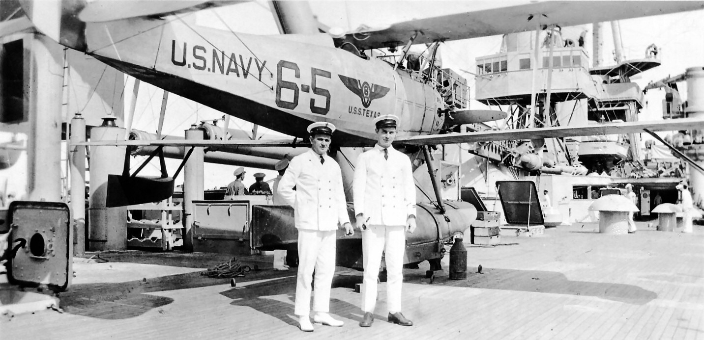 battleship texas bb35 airplanes catapult sopwith camel kingfisher O2U ...